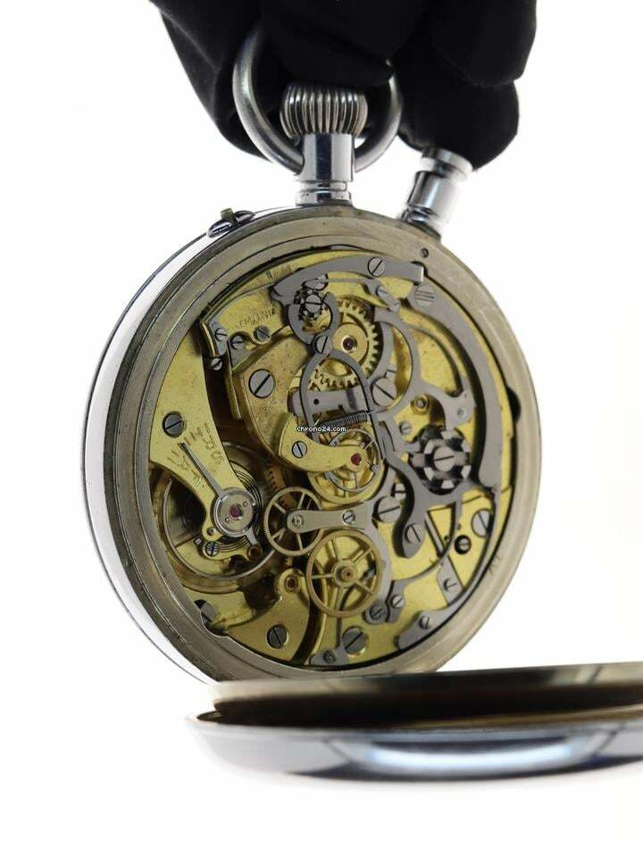 Herando - Lemania Gents Pocket Watch Split Second Chronograph Rattrapante
