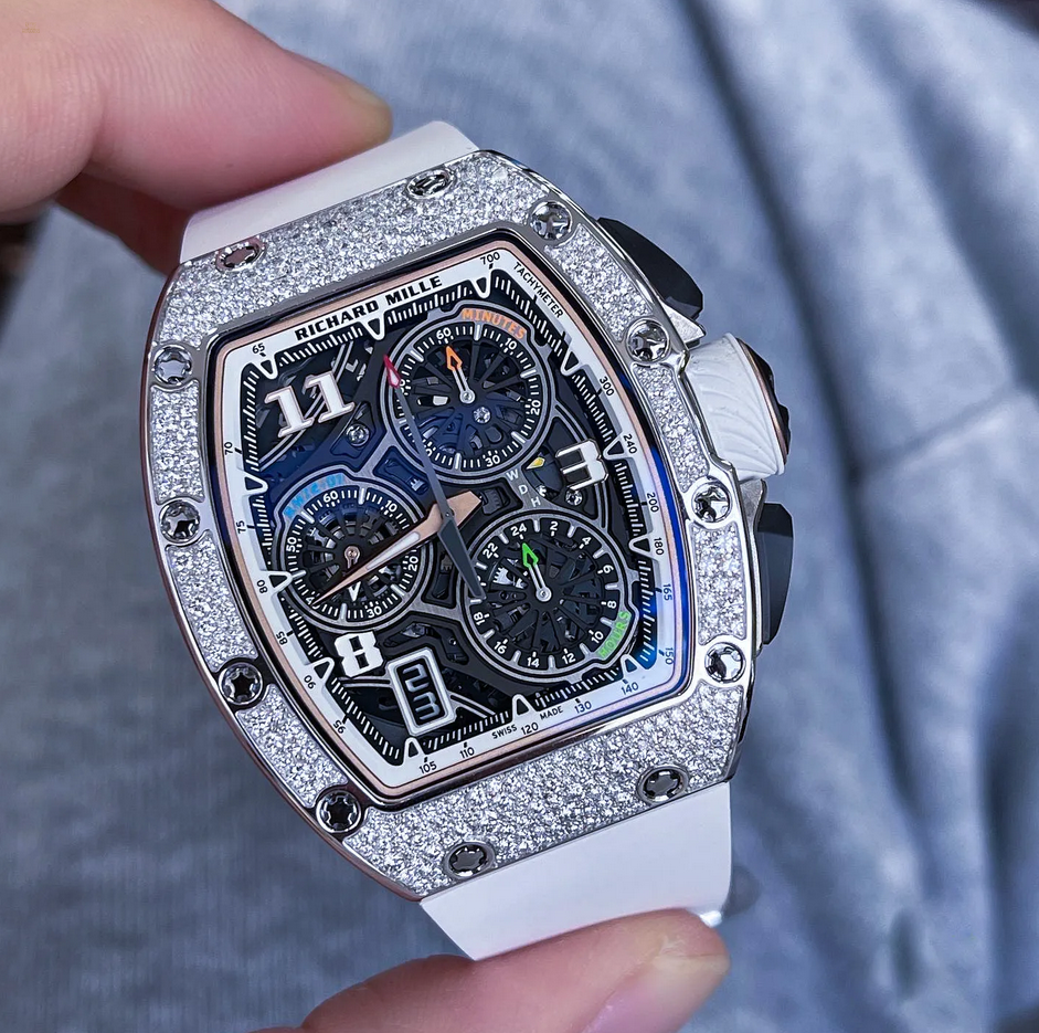 Herando - Richard Mille RM 72-01 White Gold Snow Set Diamonds Lifestyle ...
